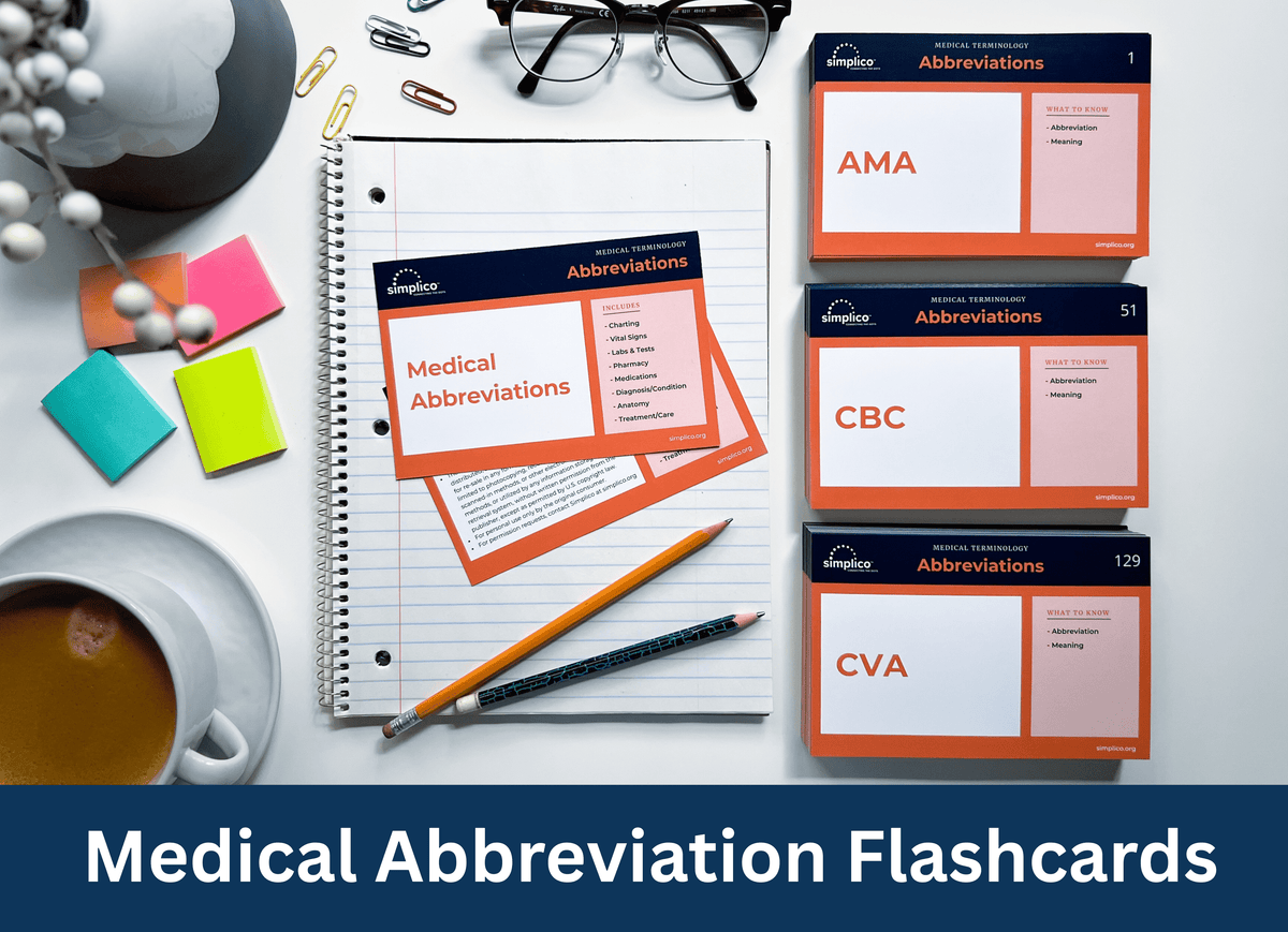 Medical Abbreviation Flashcards – Simplico